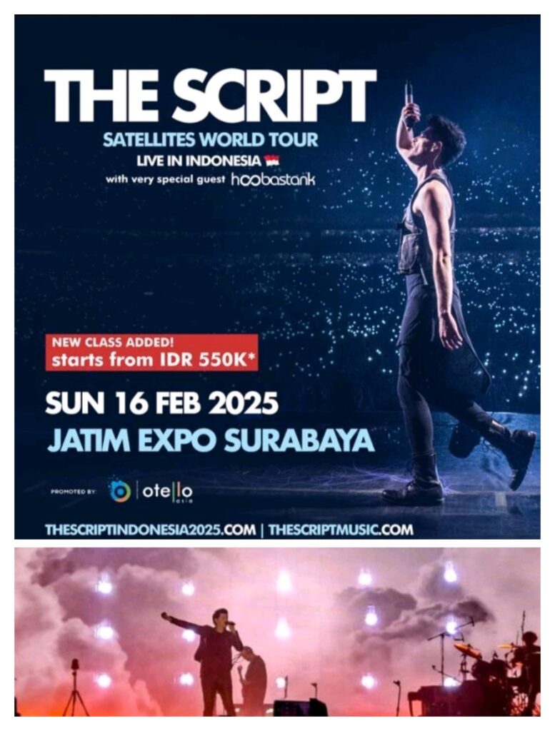 The Script, sukses menggelar konser “The Script Satellites World Tour ...